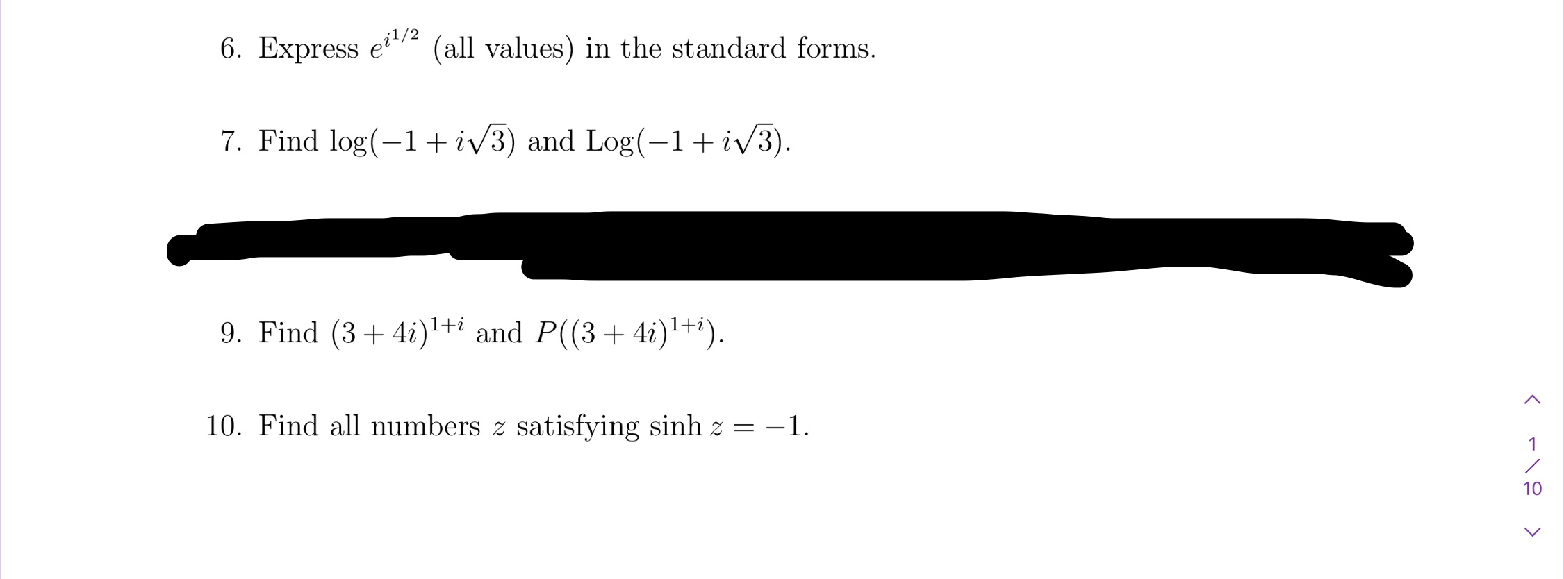 Solved 6. Express eil/2 (all values) in the standard forms. | Chegg.com