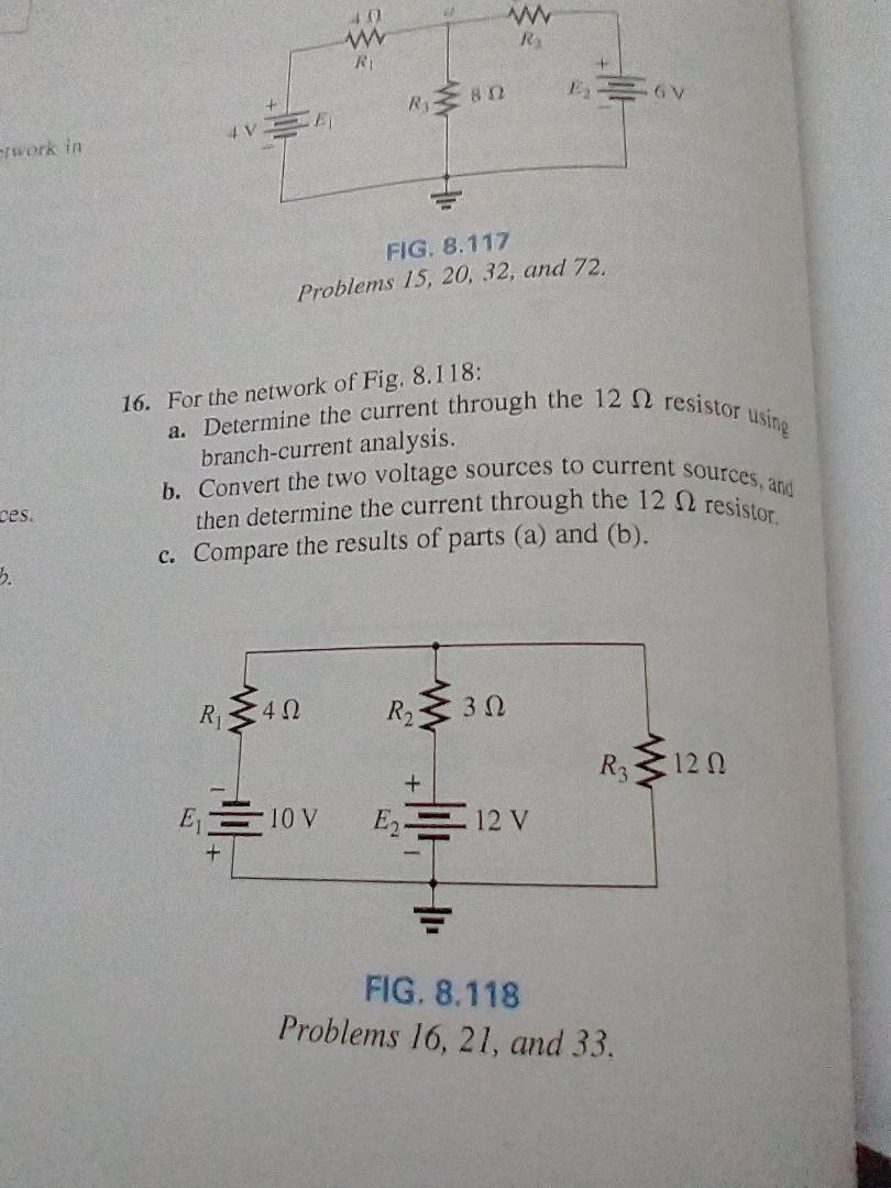 Solved FIG. 8.117 Problems 15,20,32, and 72 . 16. For the | Chegg.com