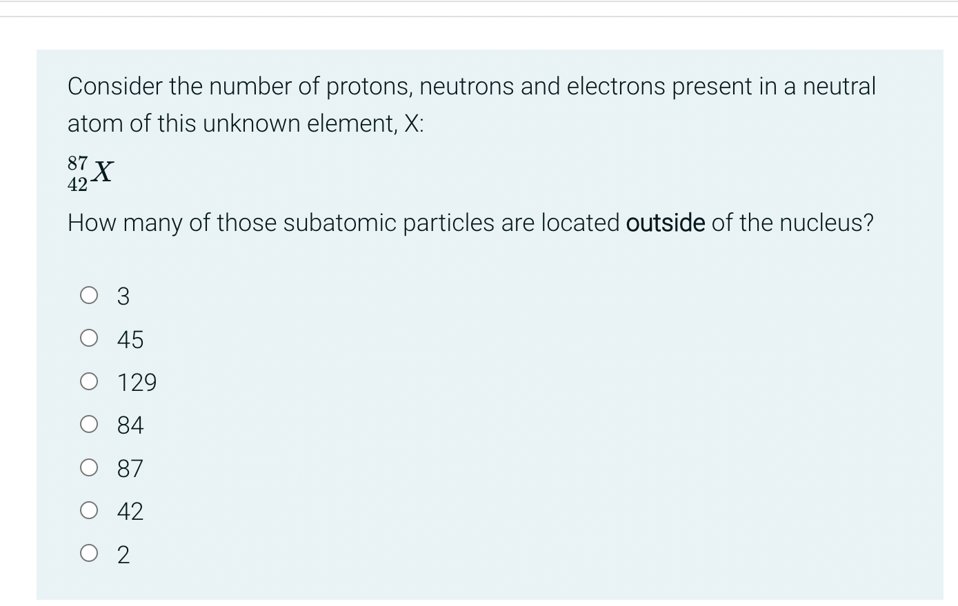 Solved Consider the number of protons, neutrons and | Chegg.com
