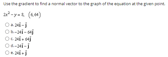 Solved Use the gradient to find a normal vector to the graph | Chegg.com