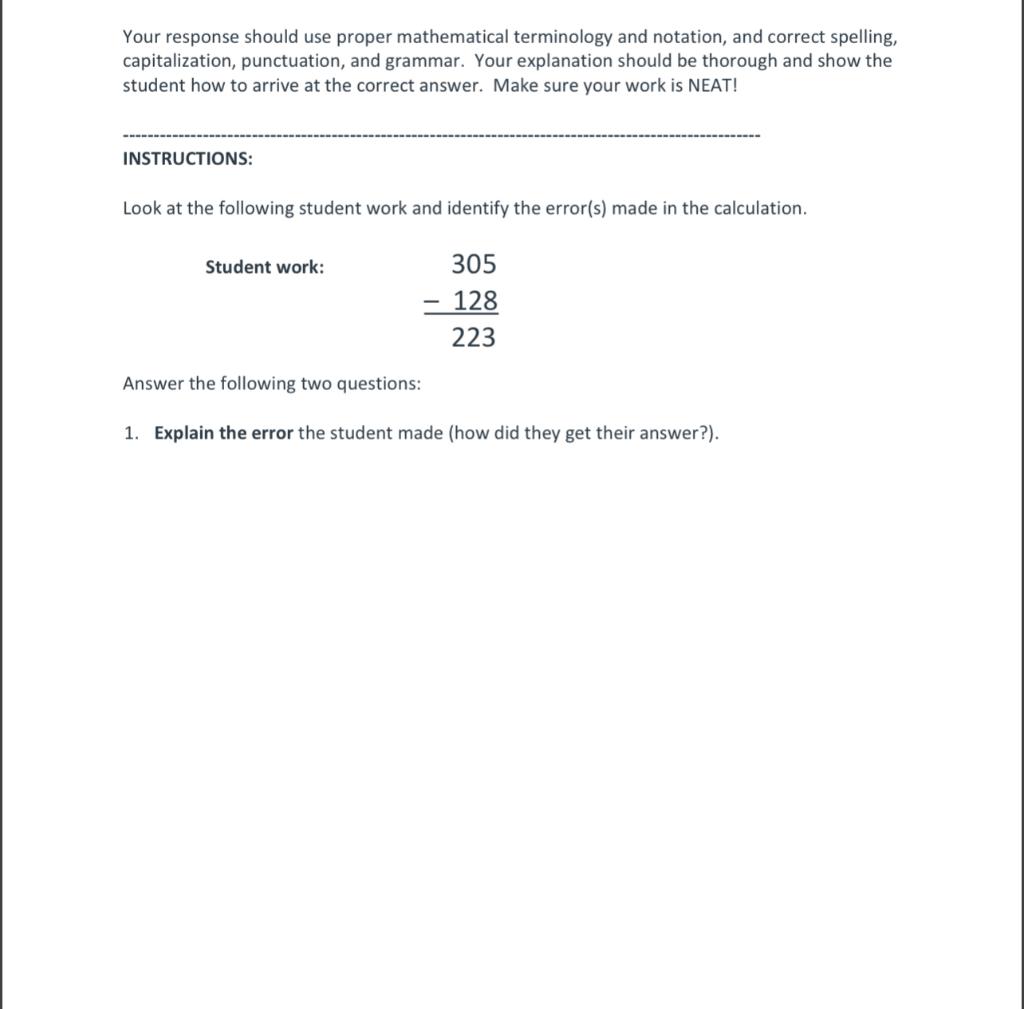 Solved Your response should use proper mathematical | Chegg.com