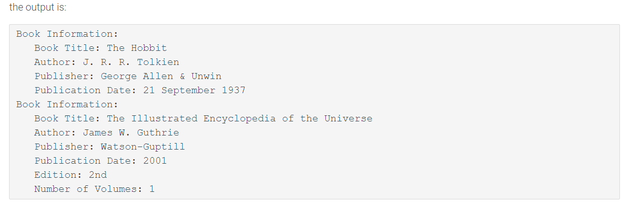 Solved 14.14 LAB: Book information (overriding member | Chegg.com
