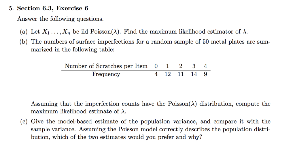 Solved 5. Section 6.3, Exercise 6 Answer the following | Chegg.com
