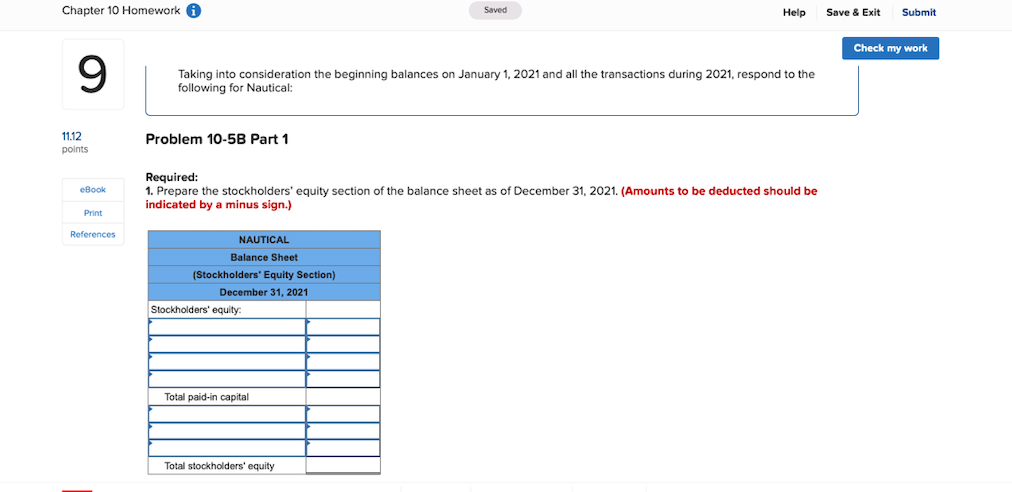 Solved Chapter 10 Homework i Saved Help Save & Exit Submit | Chegg.com