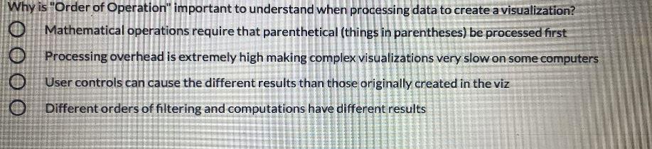 Solved Why is "Order of Operation" important to understand | Chegg.com