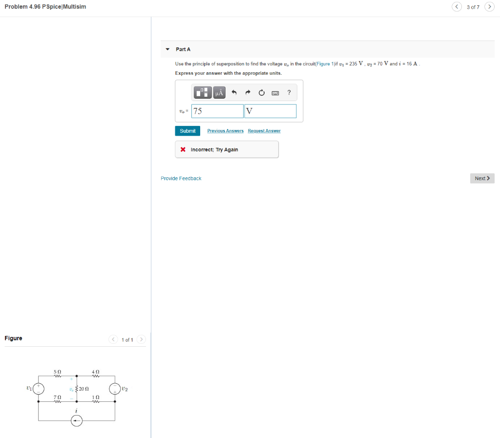 Solved Problem 4.96 PSpice Multisim Part A Use | Chegg.com Solved Problem 4.96 PSpice Multisim Part A Use | Chegg.com