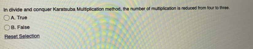 Solved In divide and conquer Karatsuba Multiplication | Chegg.com
