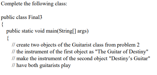 Solved Given the following UML diagram, \begin{tabular}{|l|} | Chegg.com