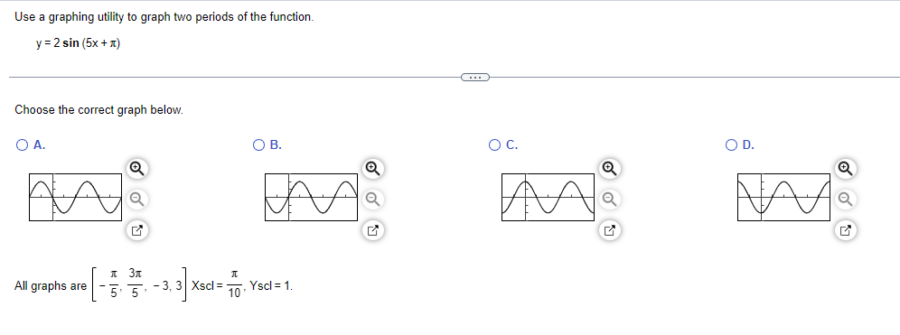 Solved Use a graphing utility to graph two periods of the | Chegg.com