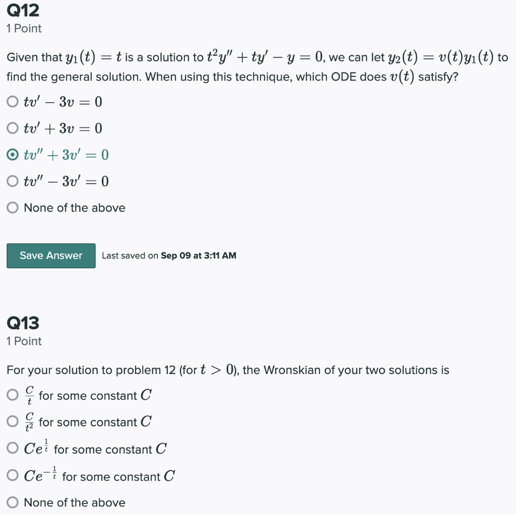 Solved Please answer Q13 only as I have answered Q12. Q13 | Chegg.com