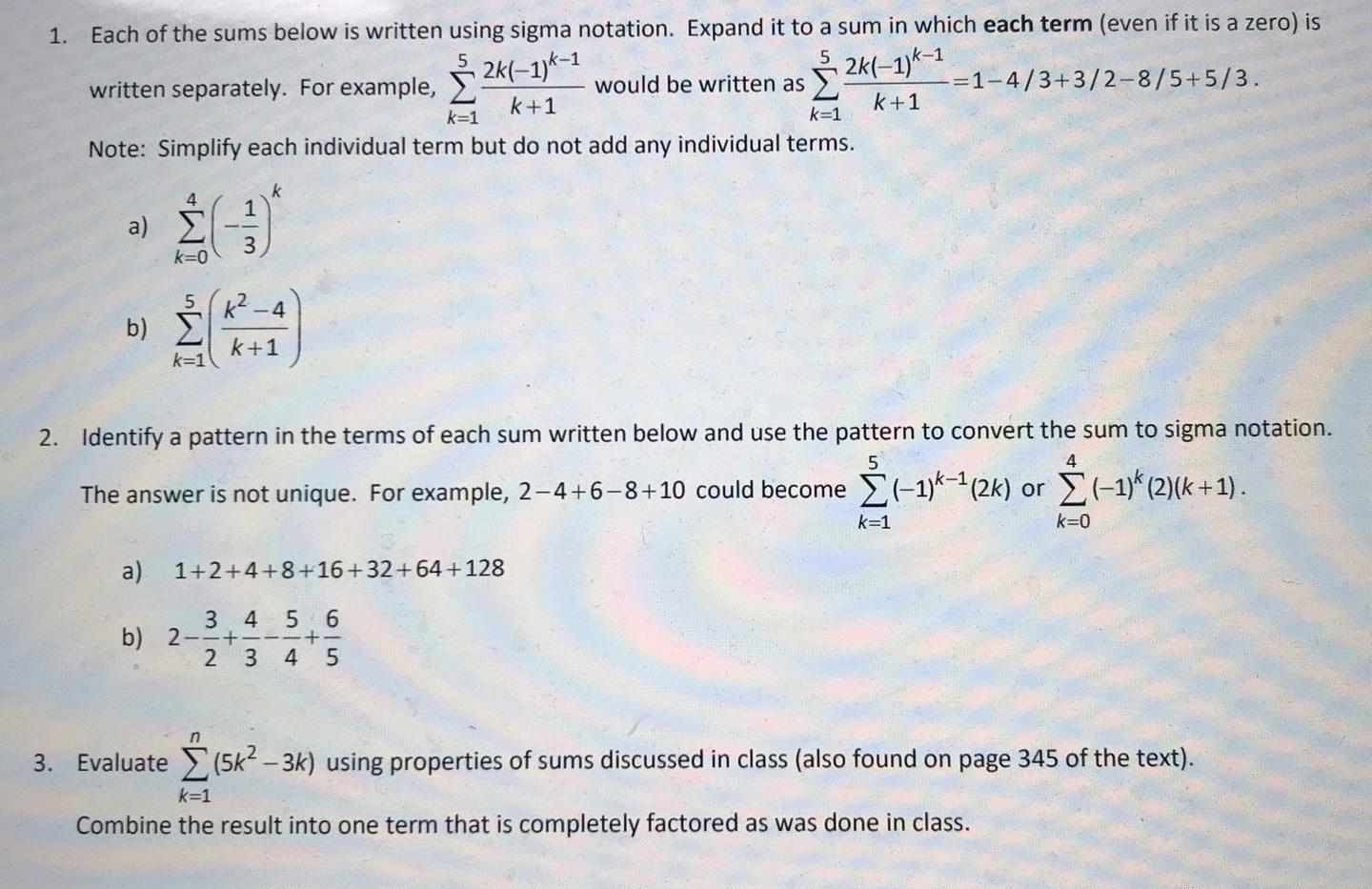 Solved Solve questions 2 and 3. | Chegg.com