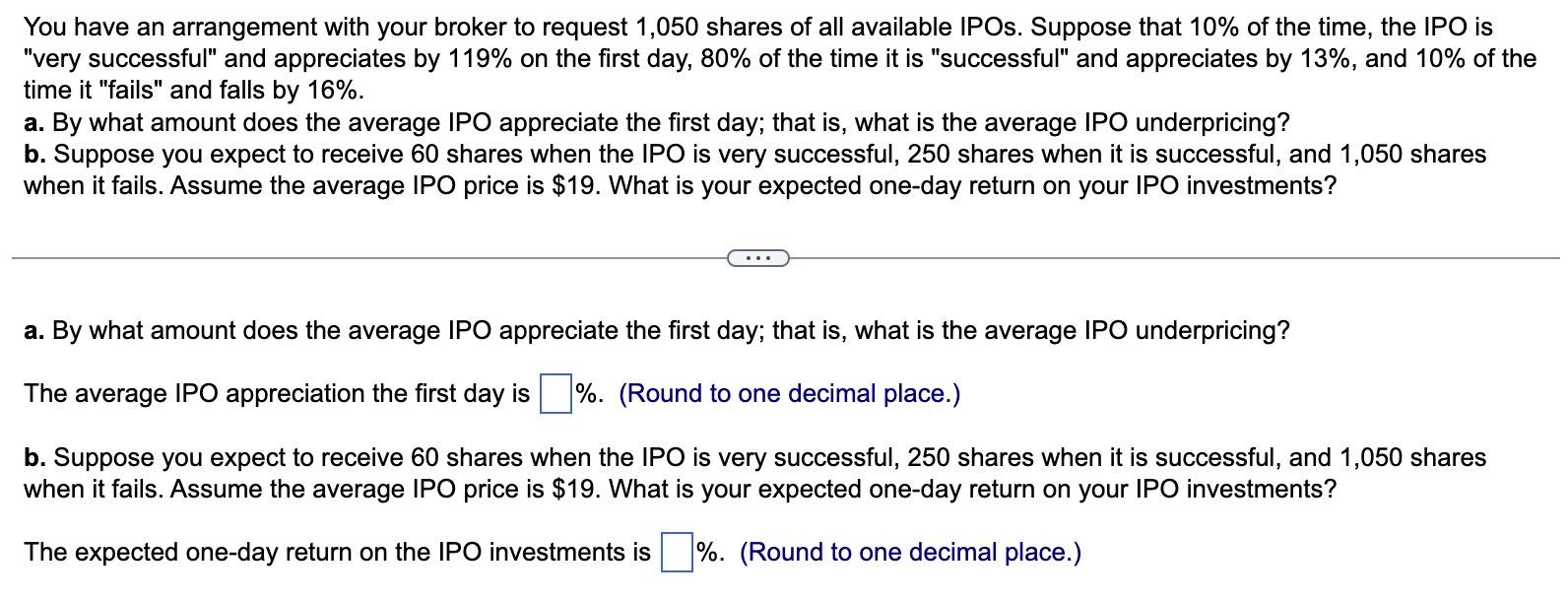 Solved You have an arrangement with your broker to request | Chegg.com