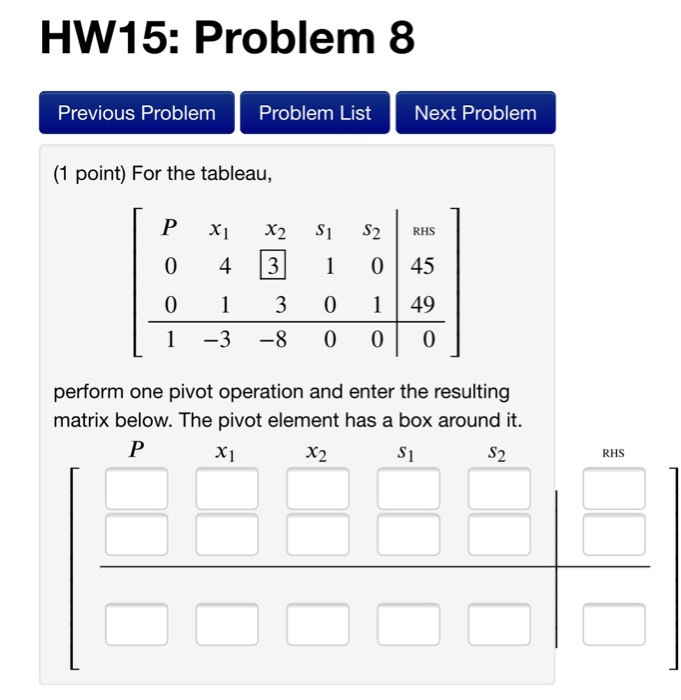 Solved Hw15 Problem 8 Previous Problem Problem List Next