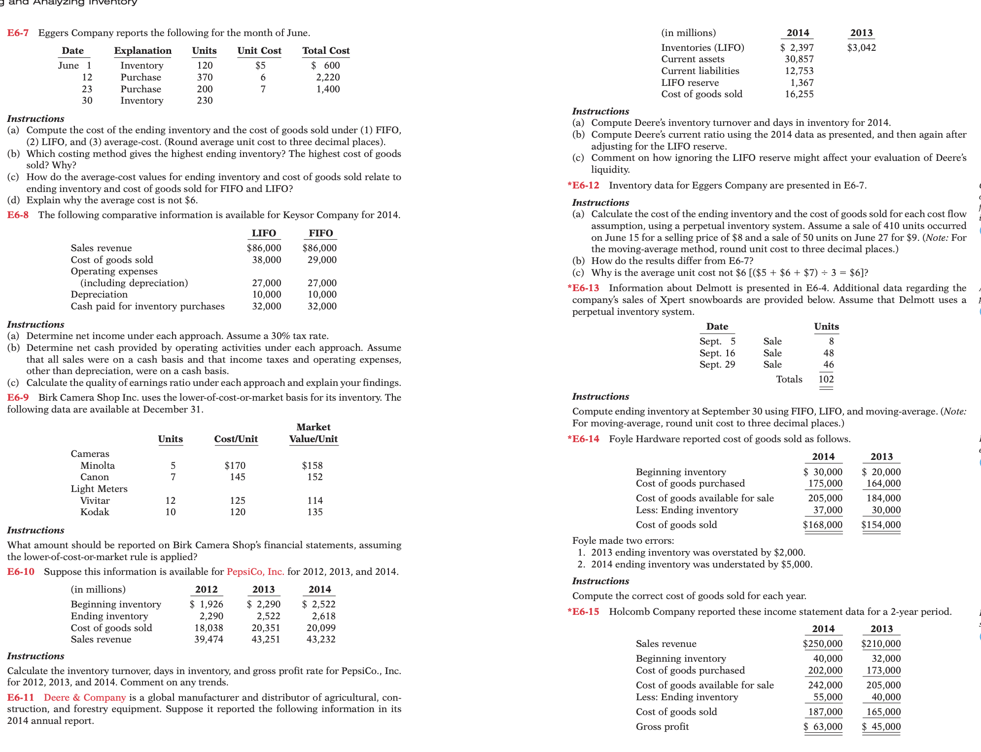 Solved Please solve E6-11! I repeat, solve E6-11, do NOT | Chegg.com