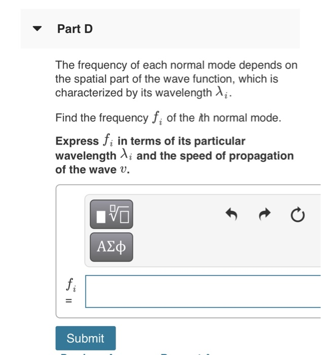 Solved Part A The string described in the problem | Chegg.com