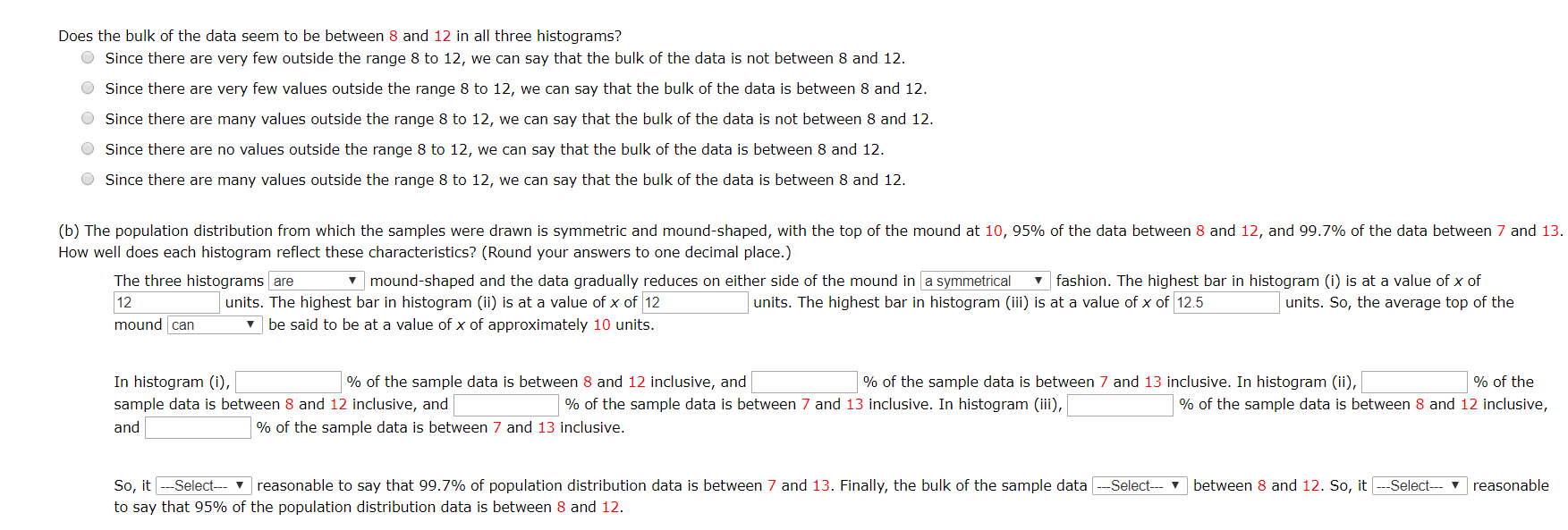Solved Histograms of random sample data are often used as an | Chegg.com