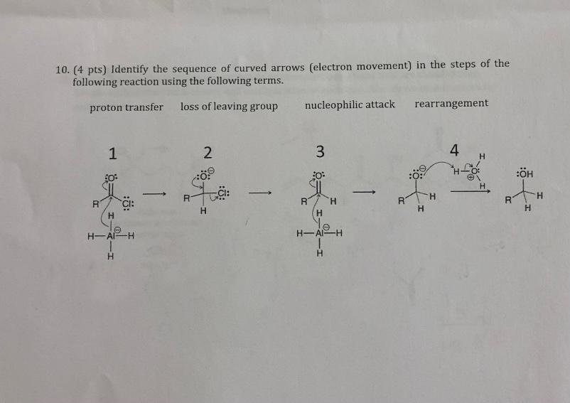Solved Identify the sequence of curved arrows (electron | Chegg.com