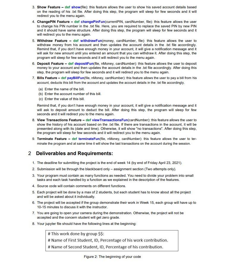Solved Bank Account Program Develop a menu driven complete | Chegg.com