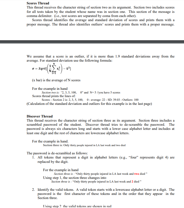 Due: Oct. 4, 2022 Multi-Threading using Java. Write a | Chegg.com