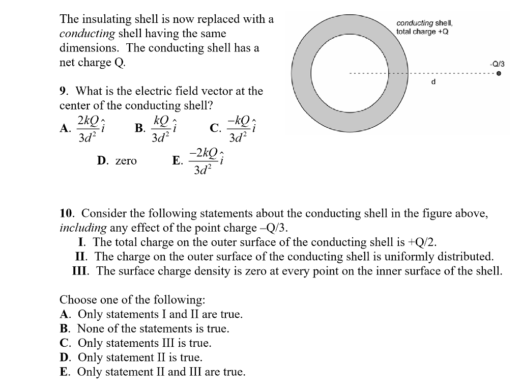 Solved insulating shell total charge +Q You are given an | Chegg.com