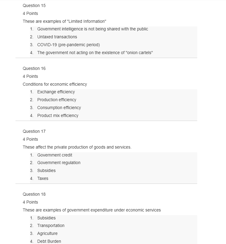 Solved Question 11 These are examples of Redistribution of | Chegg.com