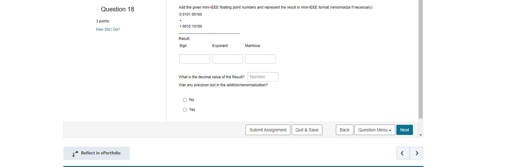 Solved Given the following 10-digit mini-IEEE floating point | Chegg.com