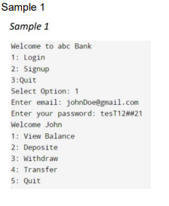 Solved You are to develop a banking software application for | Chegg.com