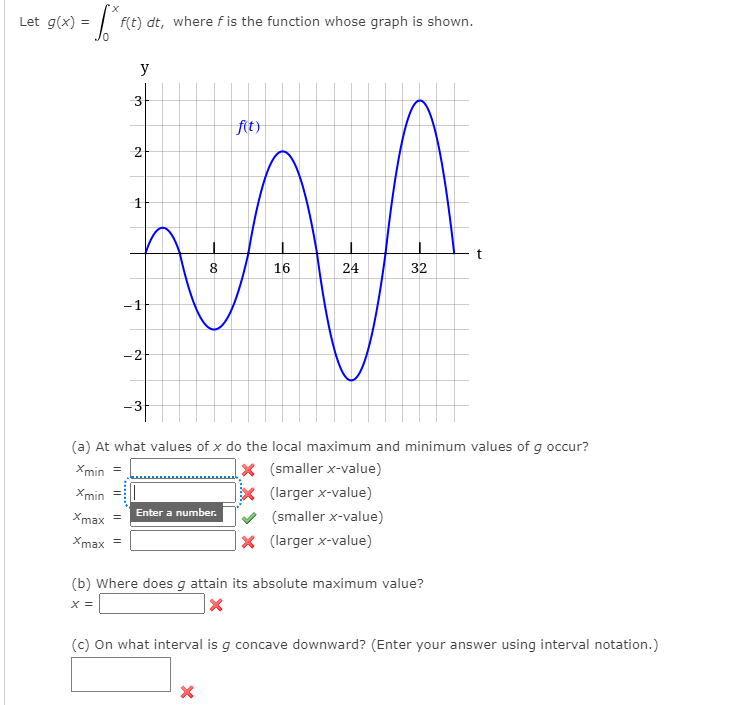 Solved Let G X X F T Dt 0 Where F Is The