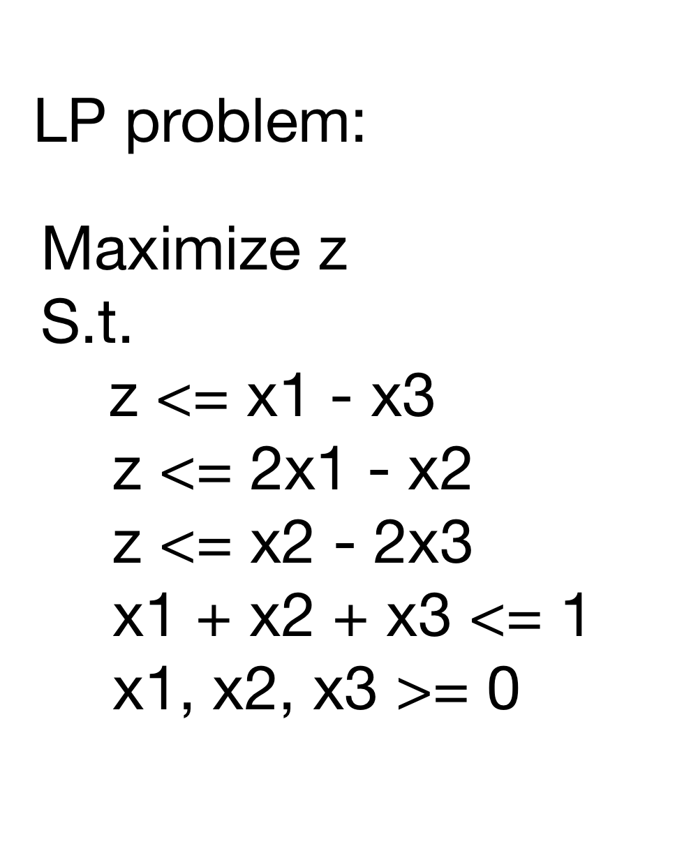 Solved do any one know how to solve this kind of LP problem? | Chegg.com