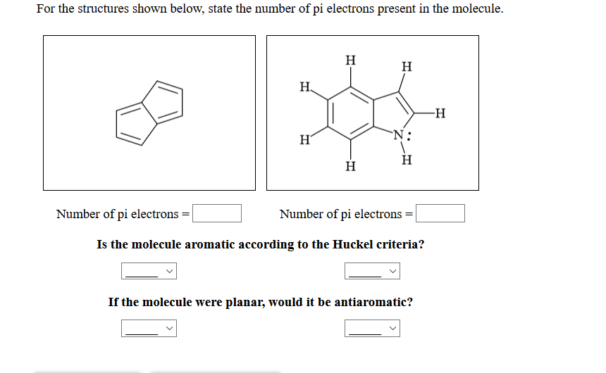 Solved For the structures shown below, state the number of | Chegg.com