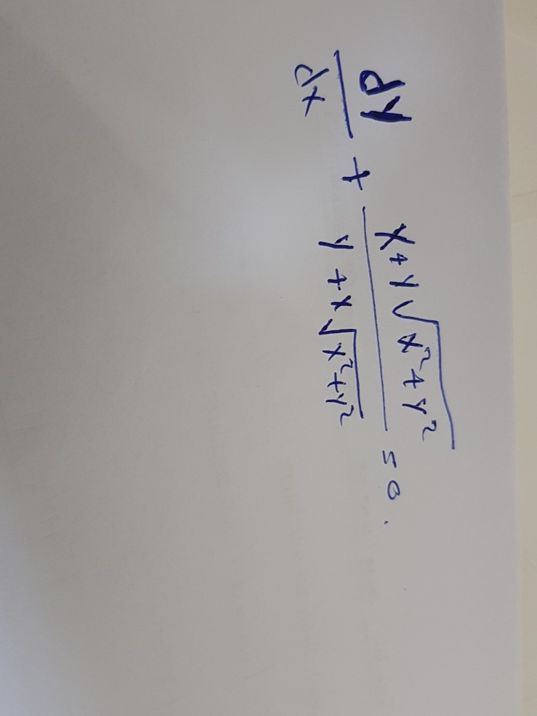 Solved solve differential equation dy/dx | Chegg.com