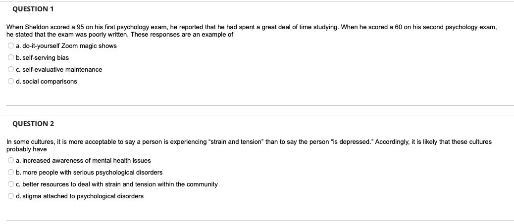 Solved When Sheldon scored a 95 on his first psychology | Chegg.com