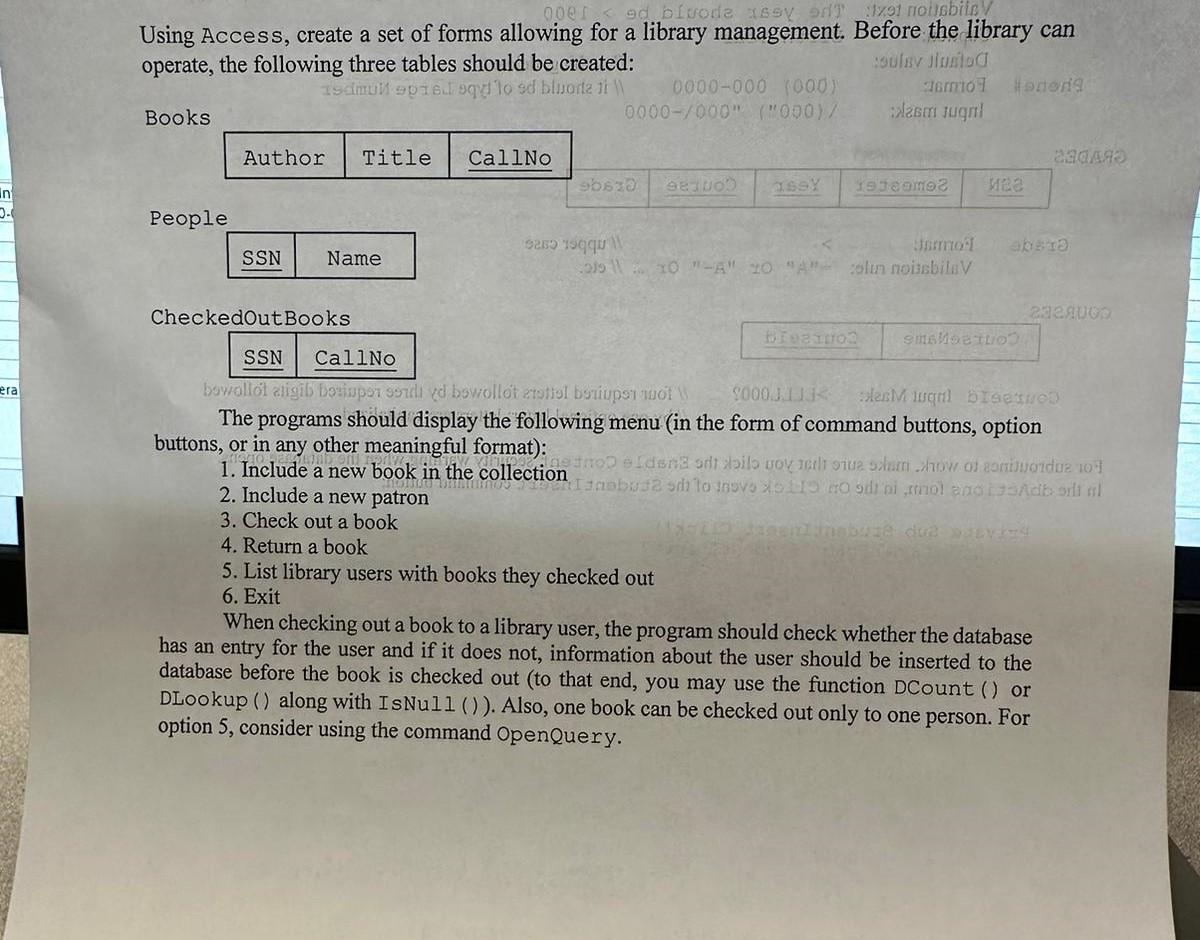 Solved People \begin{tabular}{|l|l|} \hline SSN & Name \\ | Chegg.com