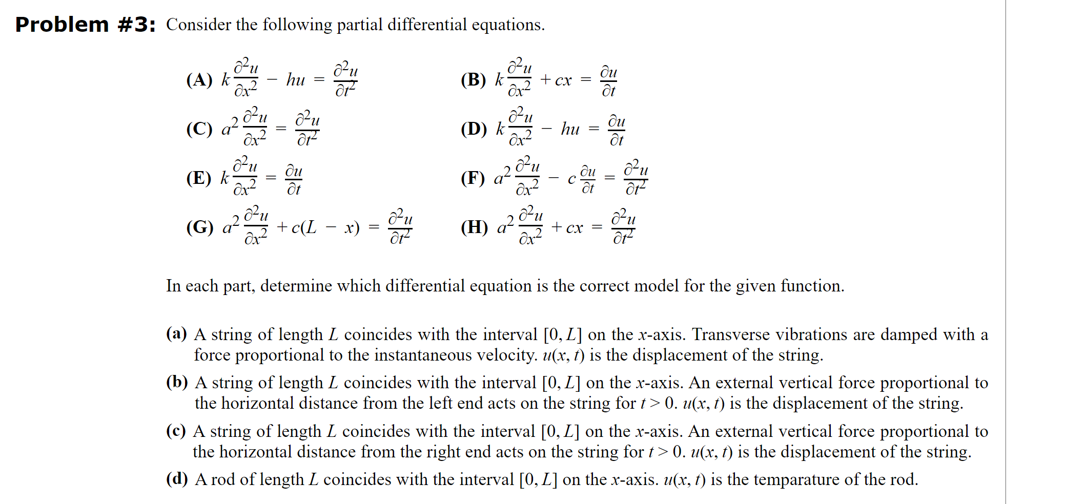 Solved Problem \#3: Consider the following partial | Chegg.com