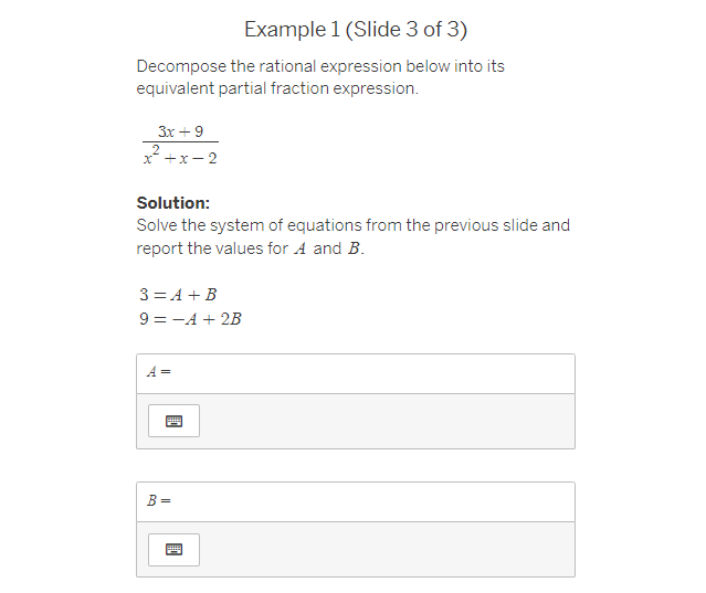 Solved Decompose the rational expression below into | Chegg.com
