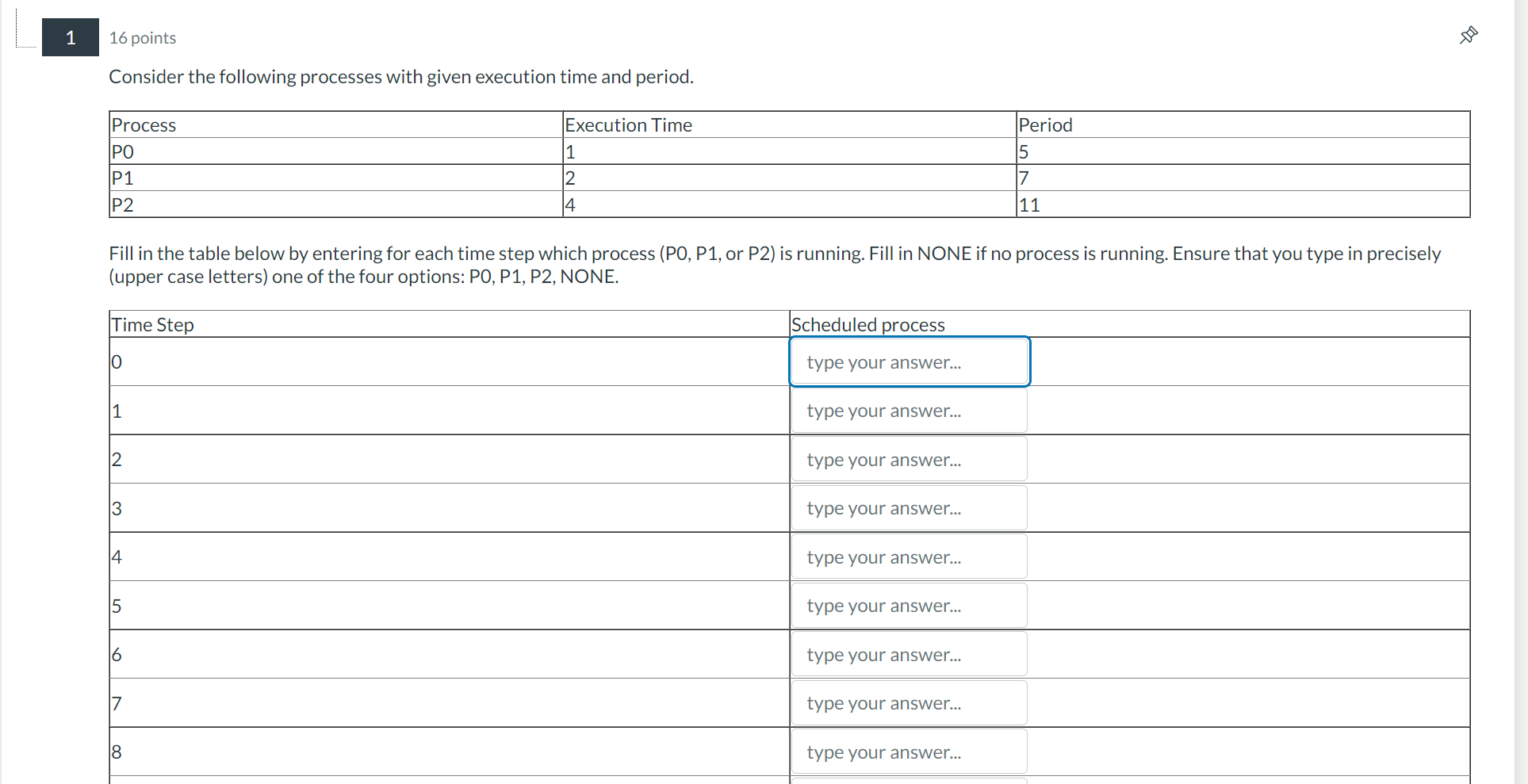 Solved Consider the following processes with given execution | Chegg.com