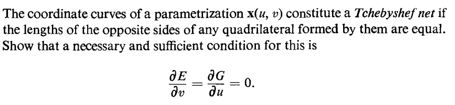 Solved The coordinate curves of a parametrization x(u, v) | Chegg.com