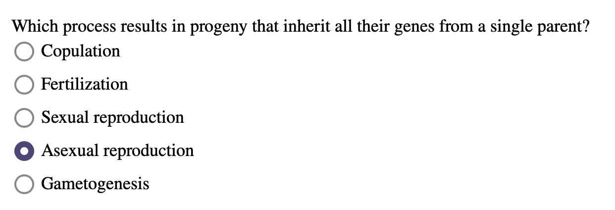 Solved Which process results in progeny that inherit all | Chegg.com