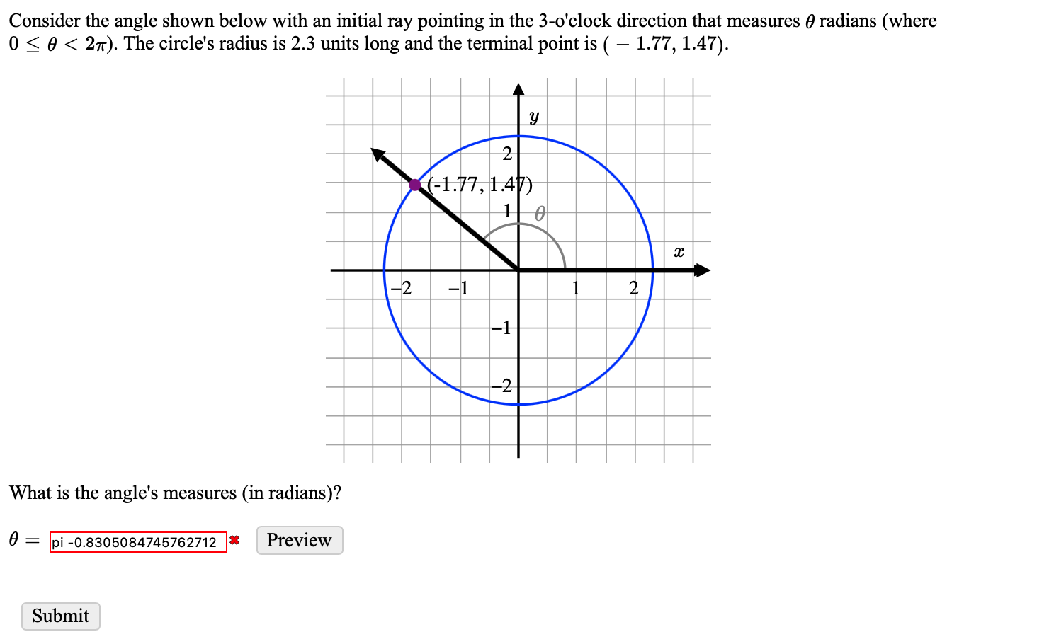 Solved Consider the angle shown below with an initial ray | Chegg.com