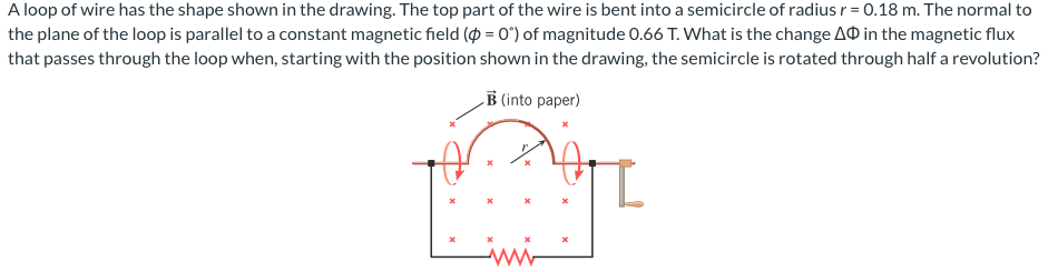 Solved A loop of wire has the shape shown in the drawing. | Chegg.com