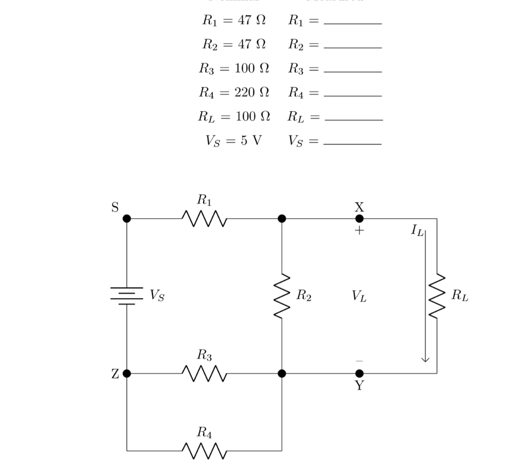 Solved Rj = 47 12 R2 = 47 12 R3 = 100 N R4 = 220 2. RL = 100 | Chegg.com