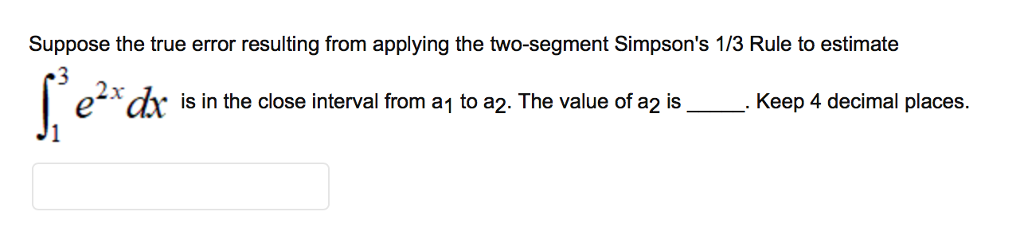 Solved Suppose the true error resulting from applying the | Chegg.com