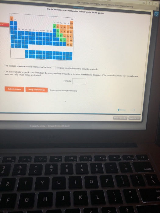Solved The element selenium would be expected to fomcovalent | Chegg.com