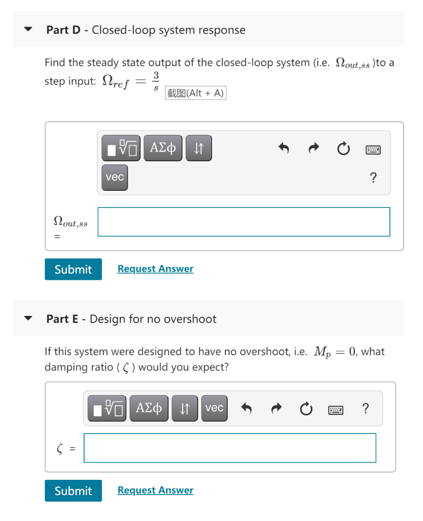 Solved 2nd Order System Response 1 of 4 For the closed-loop | Chegg.com