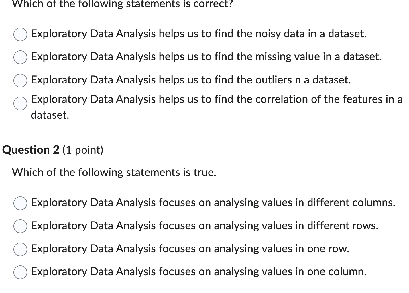 Solved Which of the following statements is correct? | Chegg.com