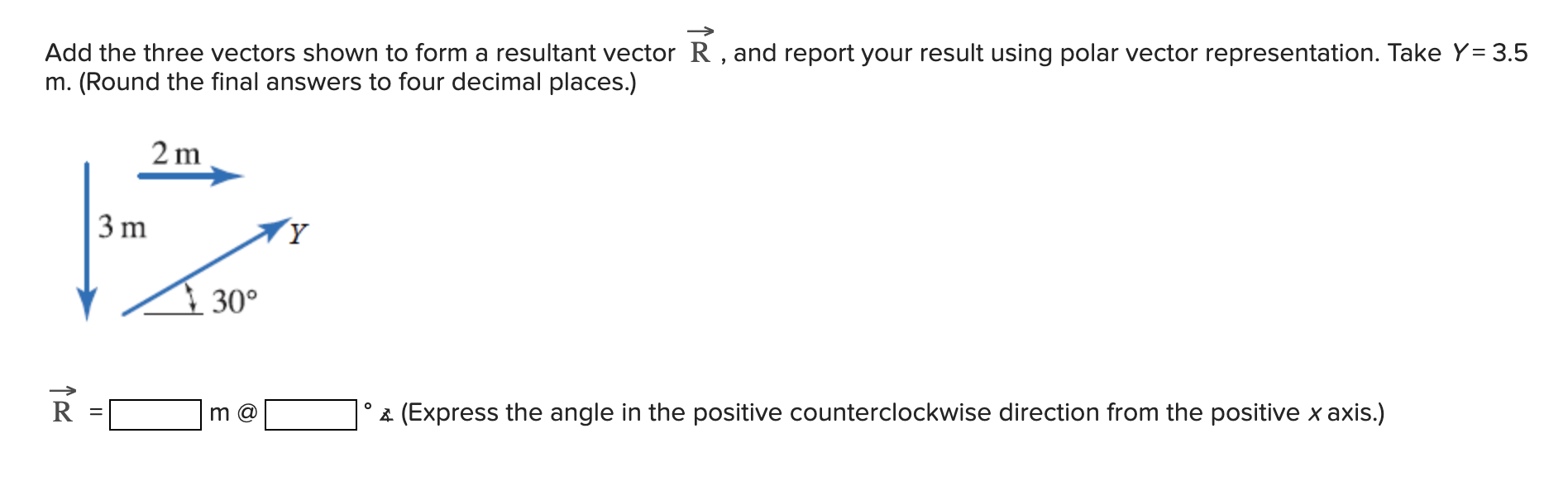 Solved Add the three vectors shown to form a resultant | Chegg.com