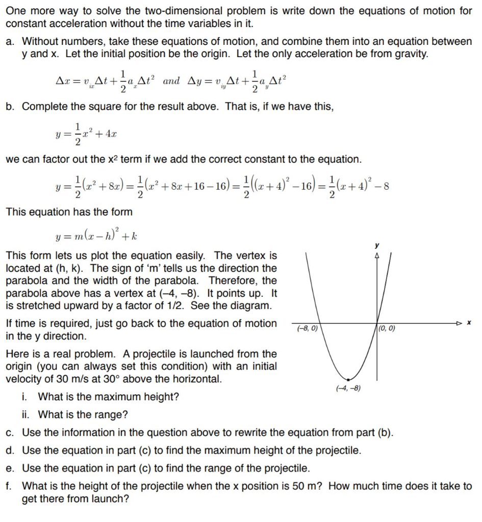 Solved One more way to solve the two-dimensional problem is | Chegg.com