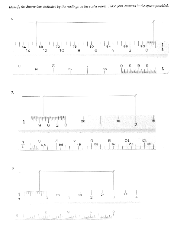 Solved Identify the dimensions indicated by the readings on | Chegg.com