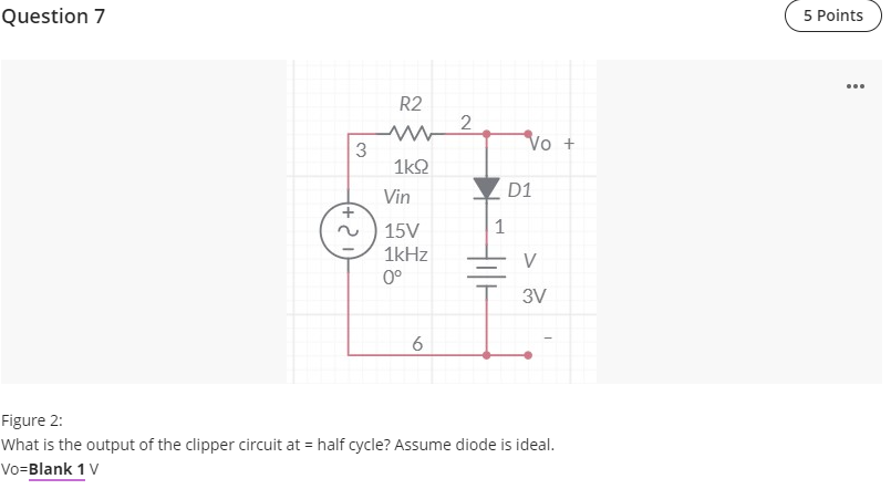 Solved given the clipper, what is the output at negative | Chegg.com
