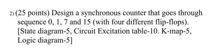 Solved 25 points) Design a 3-bit synchronous up-down counter | Chegg.com
